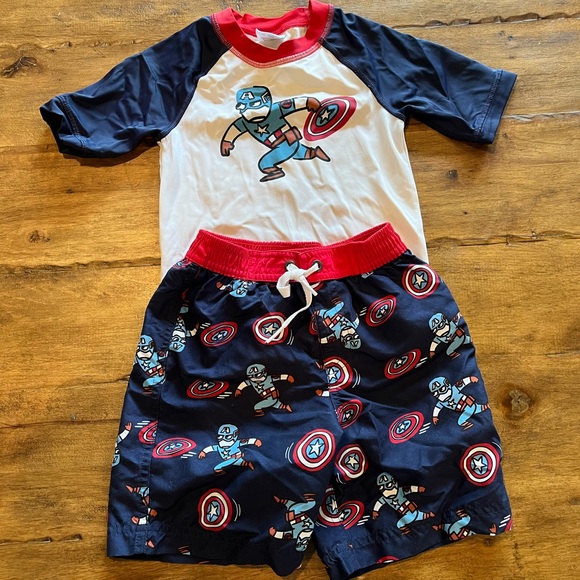 Hanna Andersson | Swim | Hanna Andersson X Marvel Captain America Swim ...